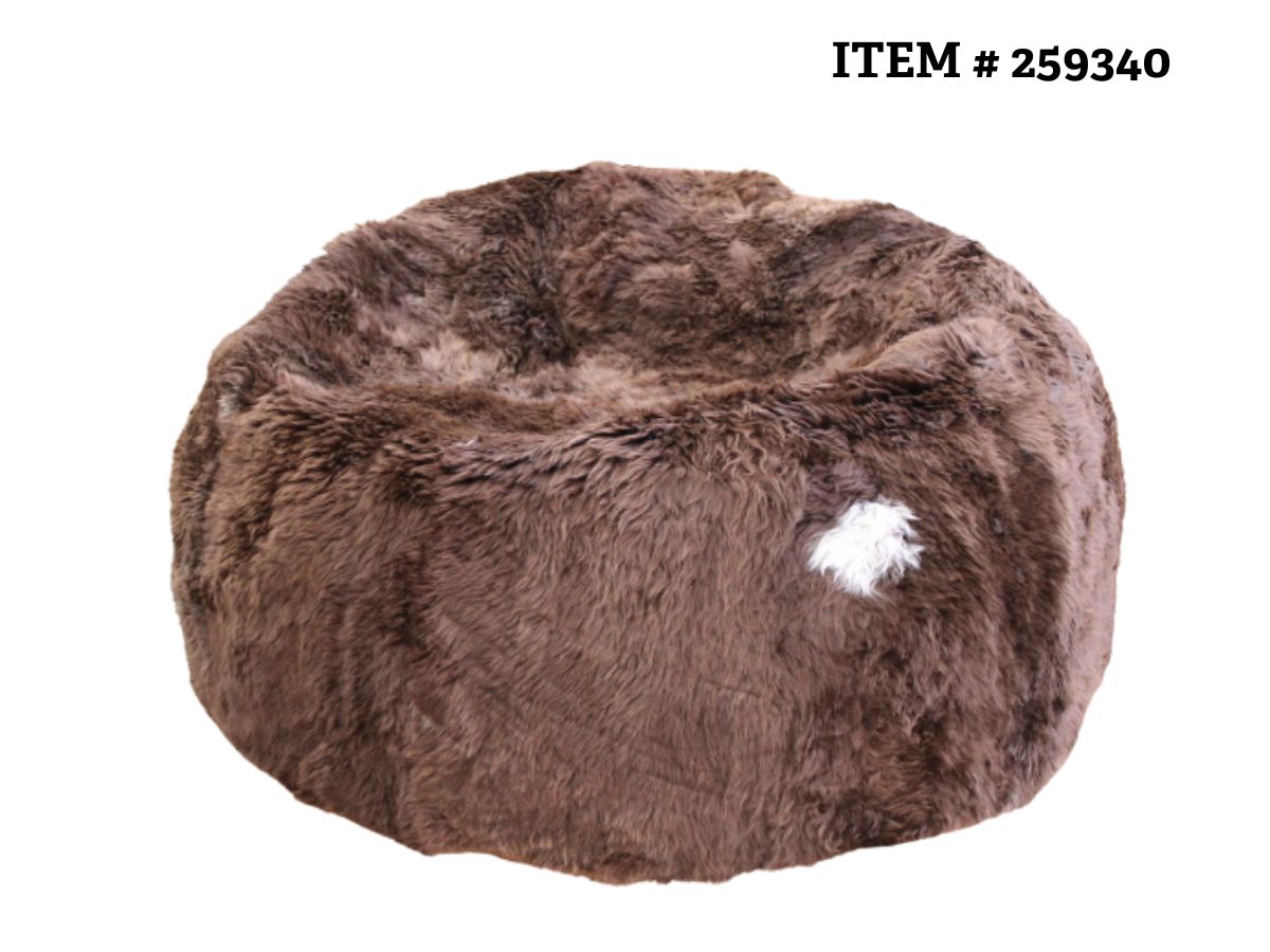 Long Wool Bean Bag Natural Coloured – Fibre by Auskin NZ